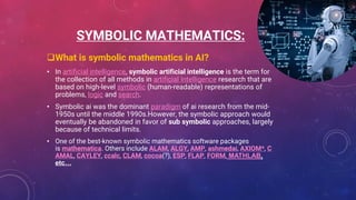 Symbolic Mathematics, Neural Networks in AI.pdf