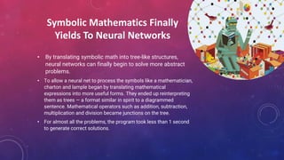 Symbolic Mathematics, Neural Networks in AI.pdf