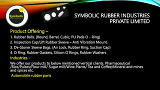 Symbolic Rubber Vibro Sifter - Sieve Cleaners For Flour Mill, Vibrating ...