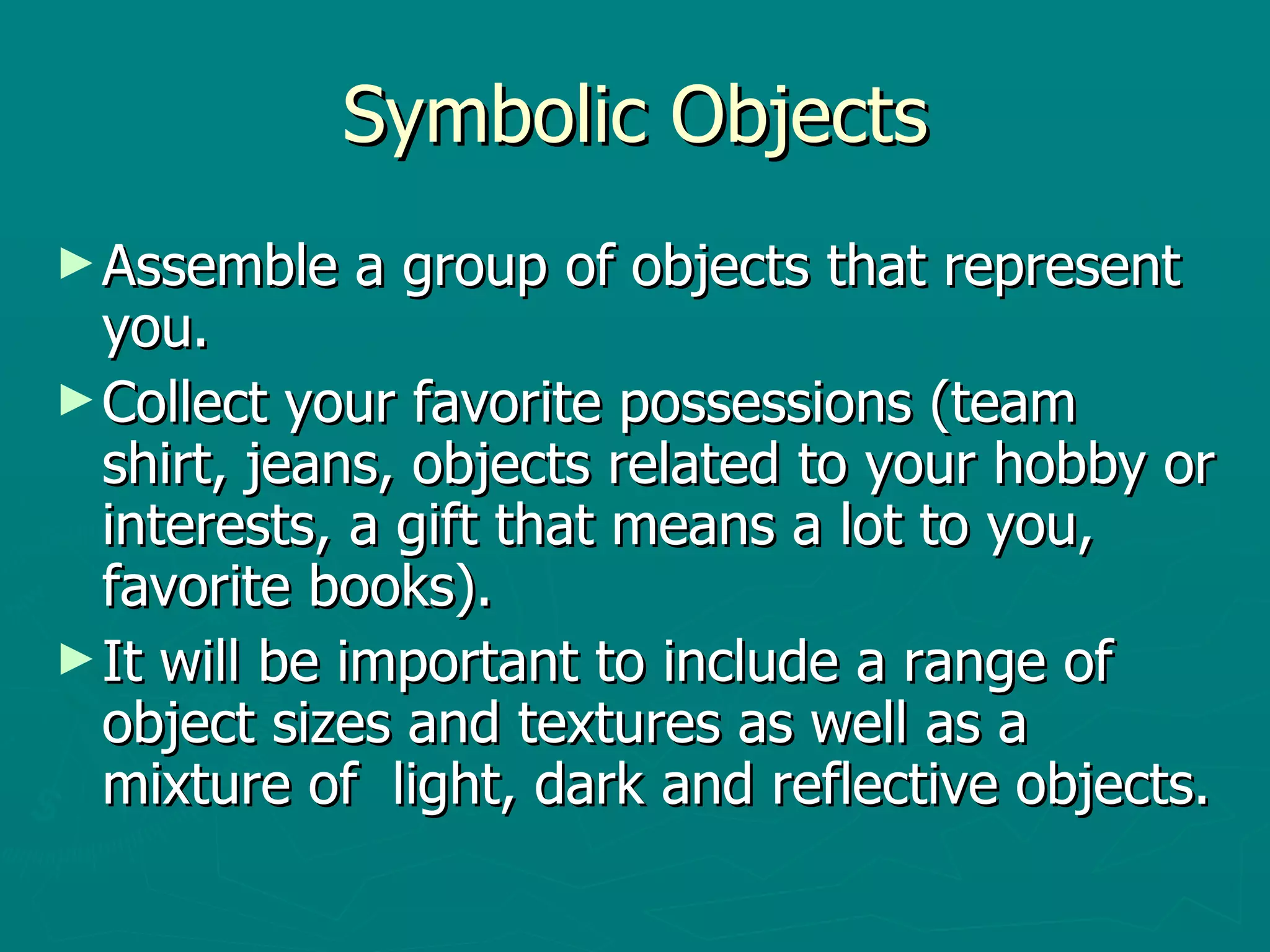 Symbolic Self Portrait Powerpoint | PPT