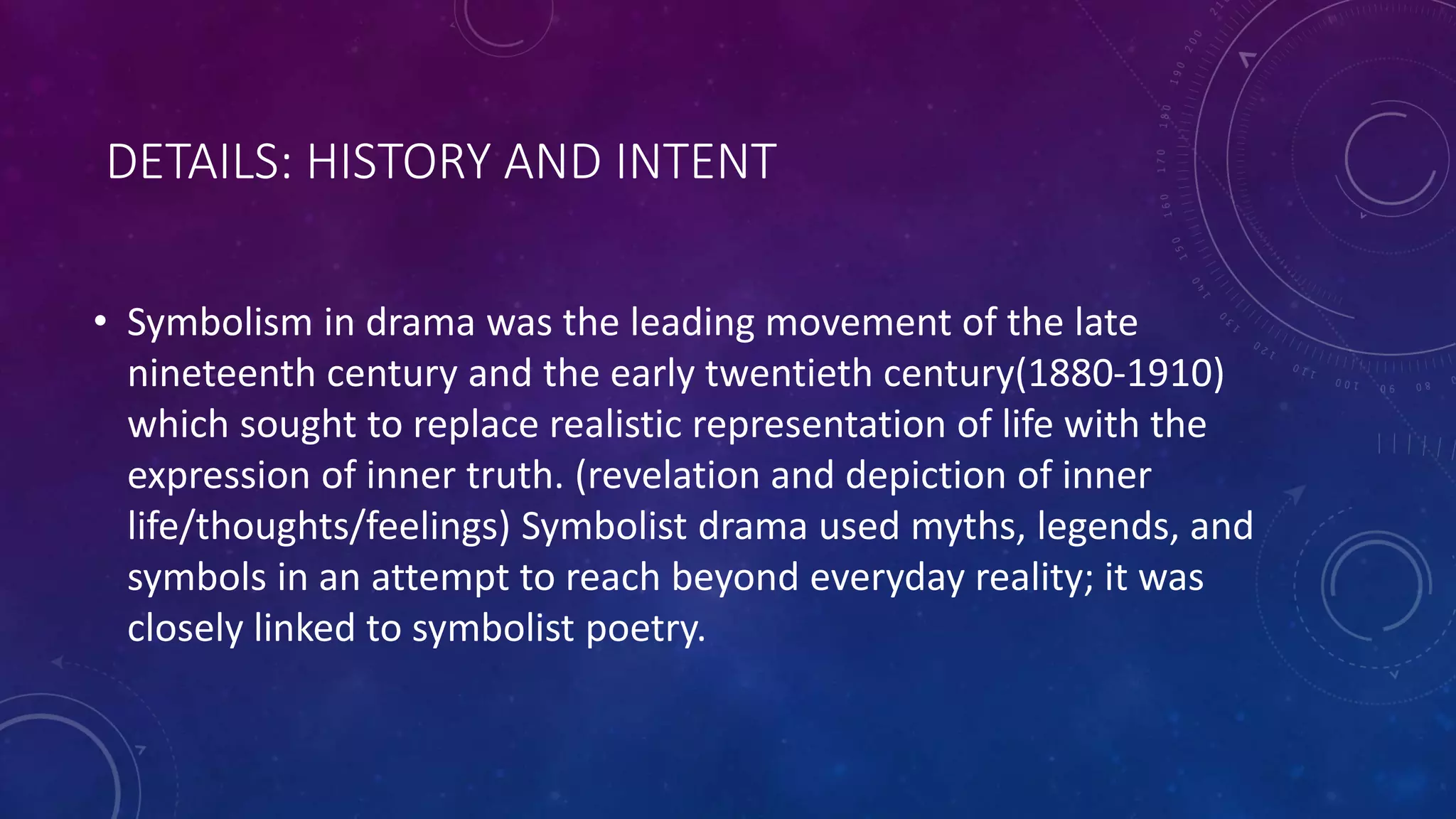 Symbolic theatre | PPTX