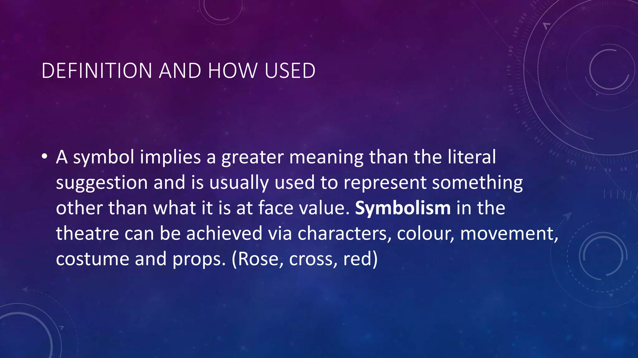 Symbolic theatre | PPTX