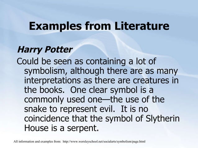 Symbolism | PPT | Books and Literature