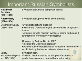 Symbolism in 20th Century theatre | PPTX