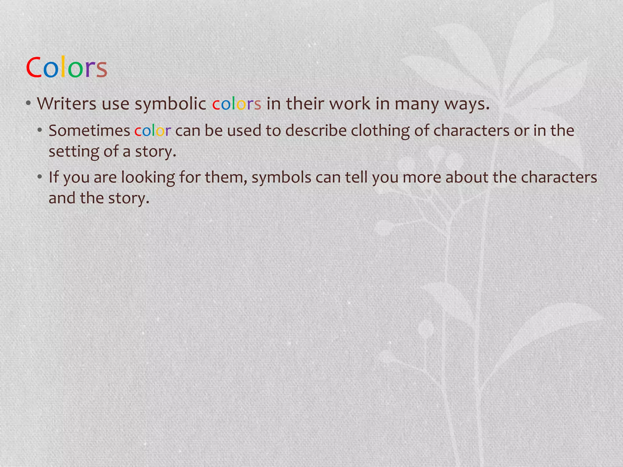 Symbolism -examples of symbols and symbols used in literature | PPTX