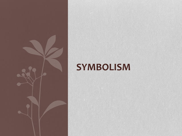 Symbolism -examples of symbols and symbols used in literature | PPTX ...