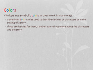 Symbolism Examples In Literature