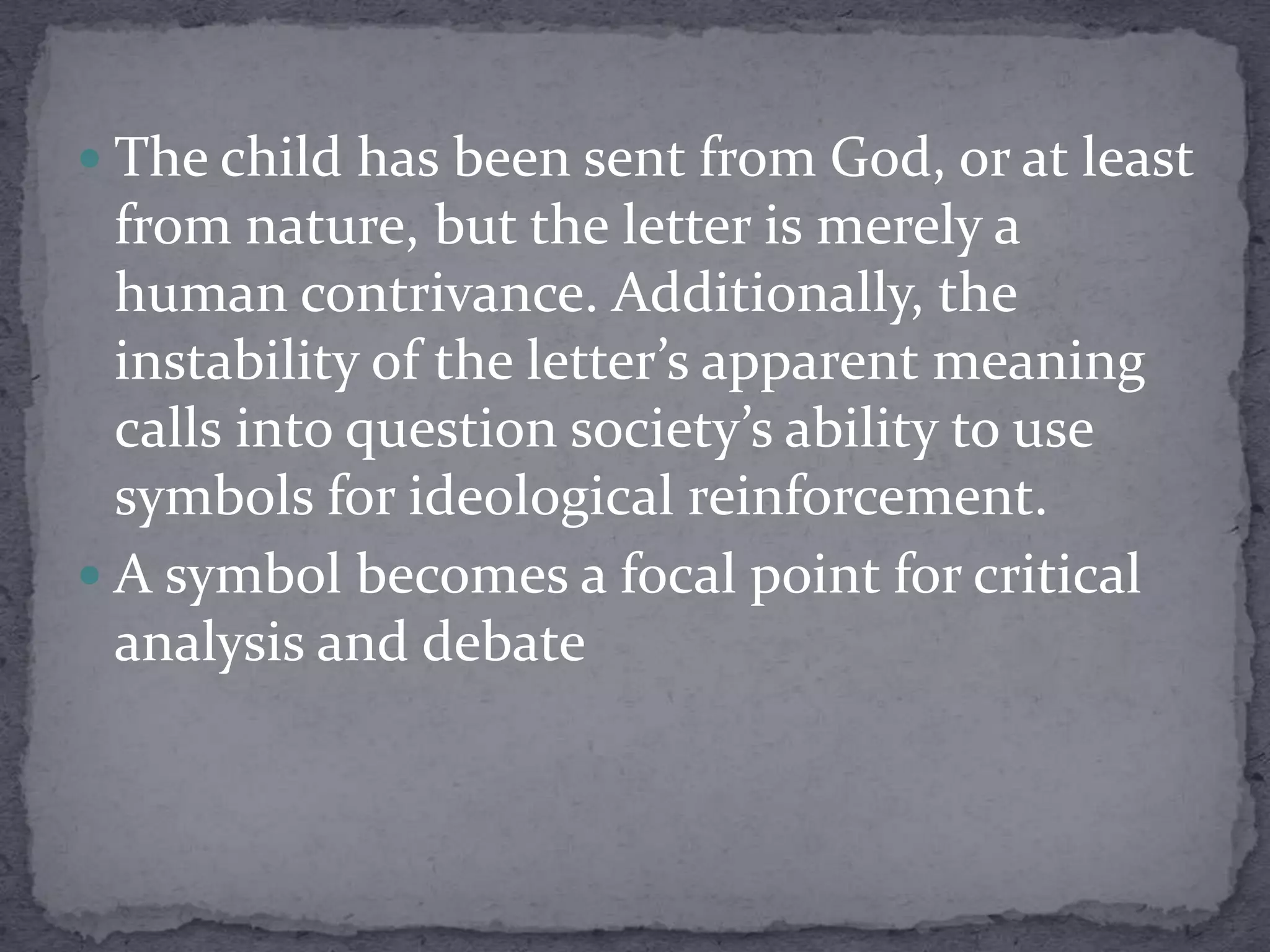 Symbolism in "Scarlet Letter" | PPTX