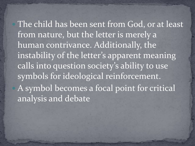 Symbolism in "Scarlet Letter" | PPTX