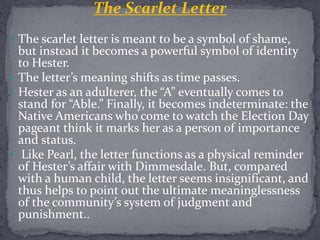 The Scarlet Letter Pearl Symbolism