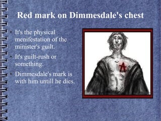 Scarlet Letter Dimmesdales Chest