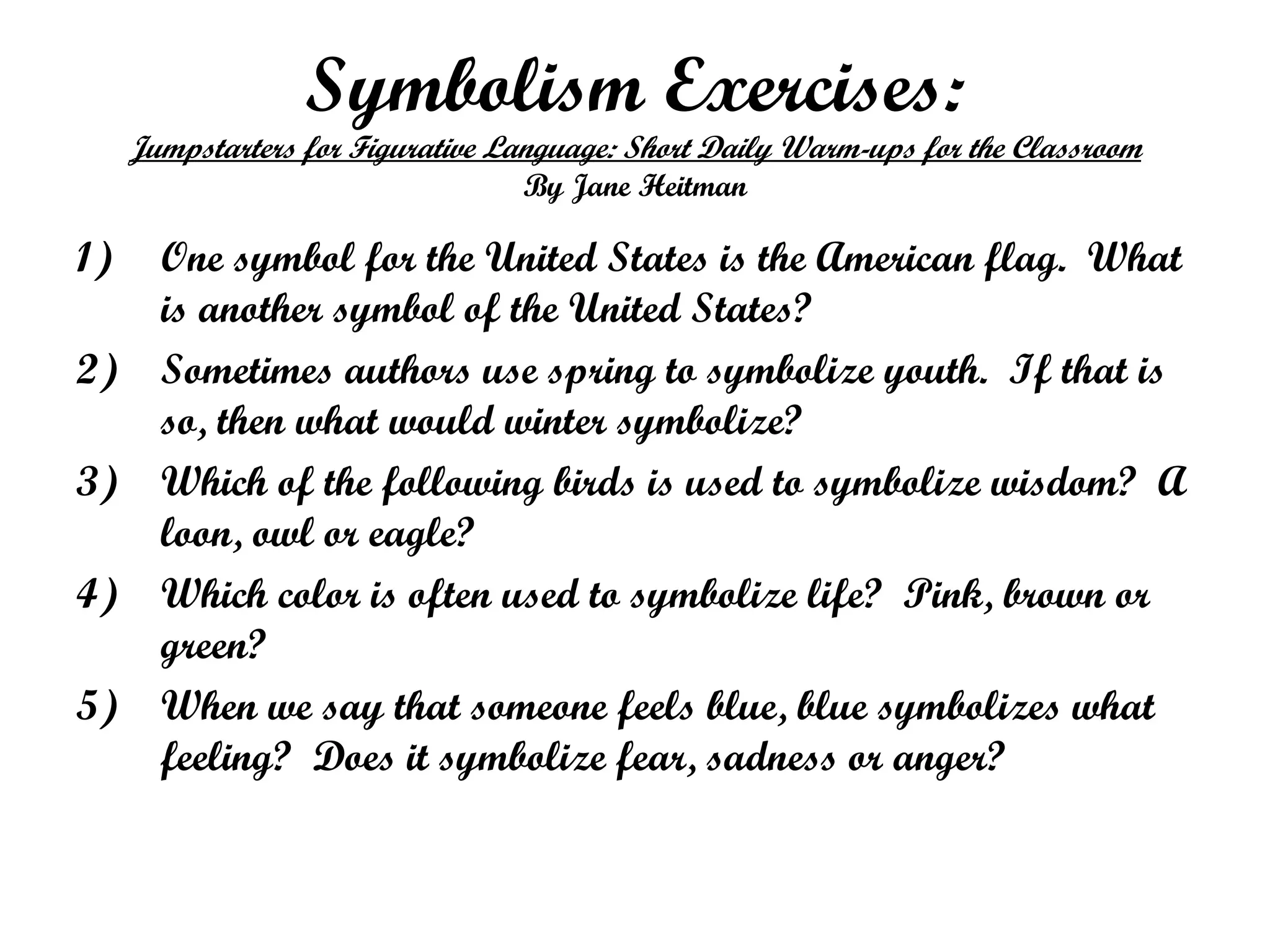 Symbolism Activity to Introduce Shakespeare | PPT | Drawing and ...