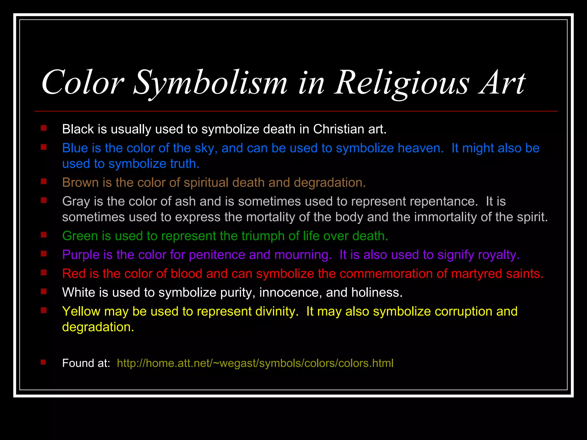 Symbolism in Religious Art | PPT