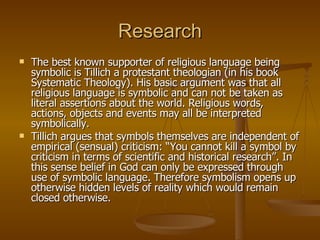 Symbolism Religious Language | PPT