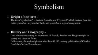 Symbolism and art movements in india | PPTX