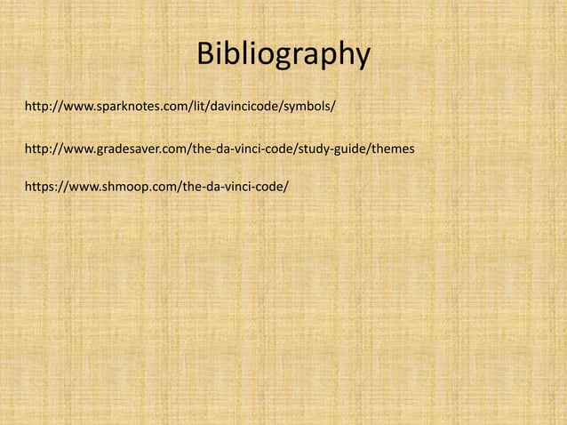Symbolism in da vinci code presentation | PPT