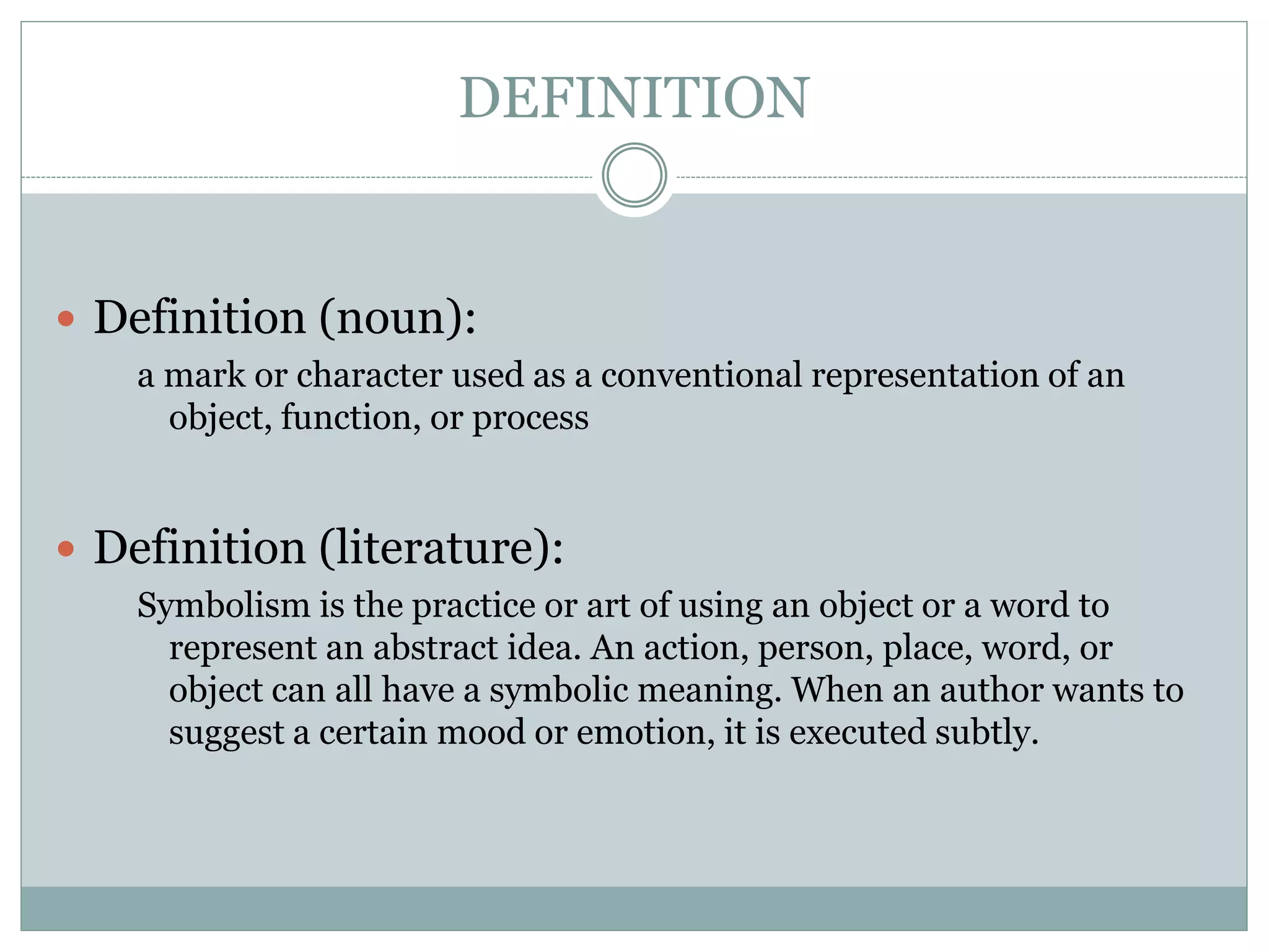 Symbolism in literature | PPTX