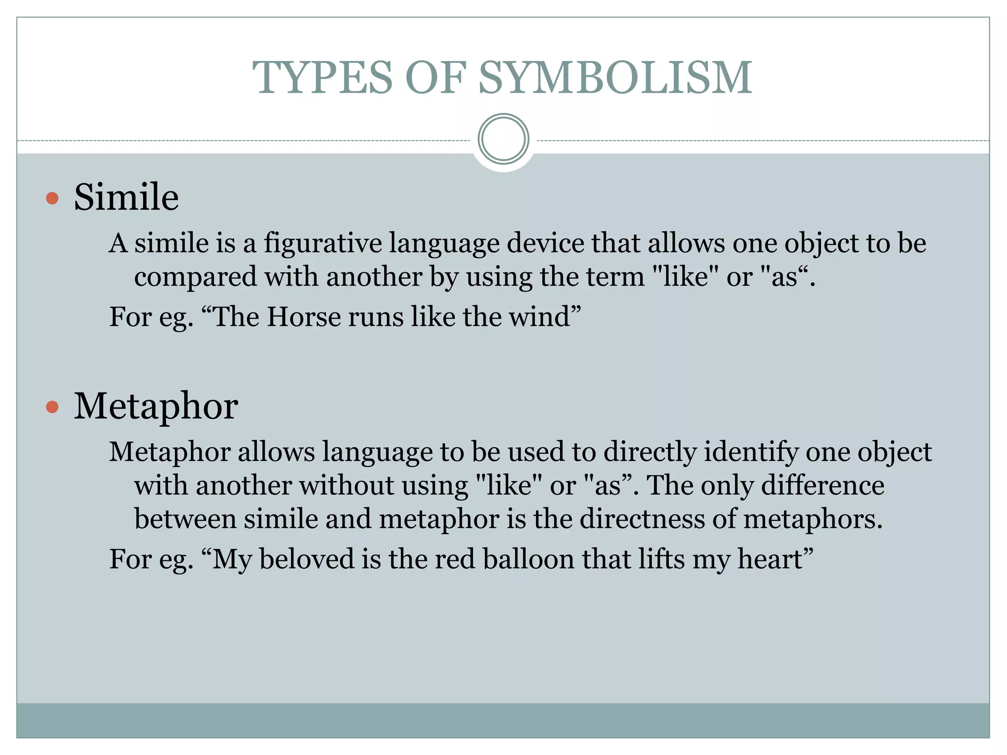 Symbolism in literature | PPTX