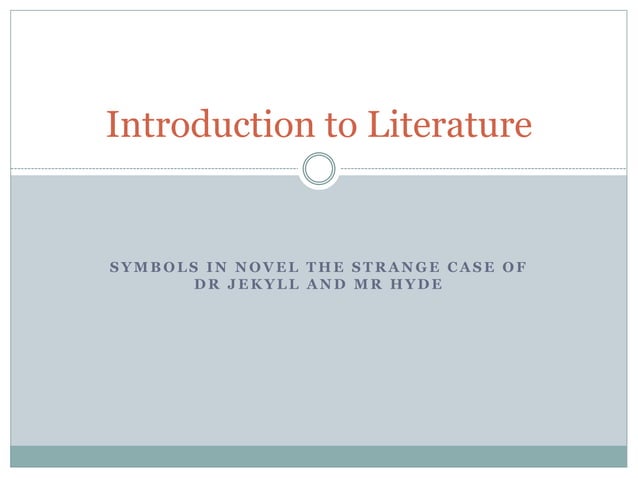 Symbolism in literature | PPTX | Fiction | Books and Literature