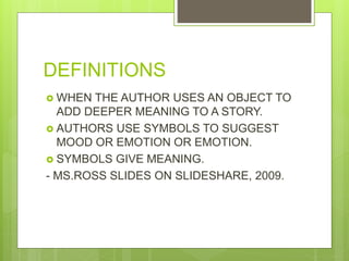 Symbolism in literature | PPTX