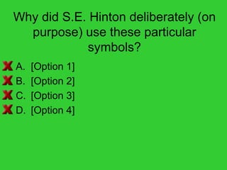 Symbolism in the_outsiders_for_bookmark_activity_final | PPT
