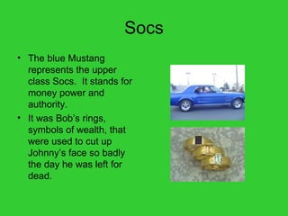 Symbolism in the outsiders for bookmark activity final | PPT