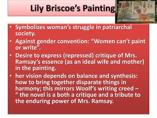 Symbolism in Virginia Woolf's 'To The Lighthouse' | PPTX