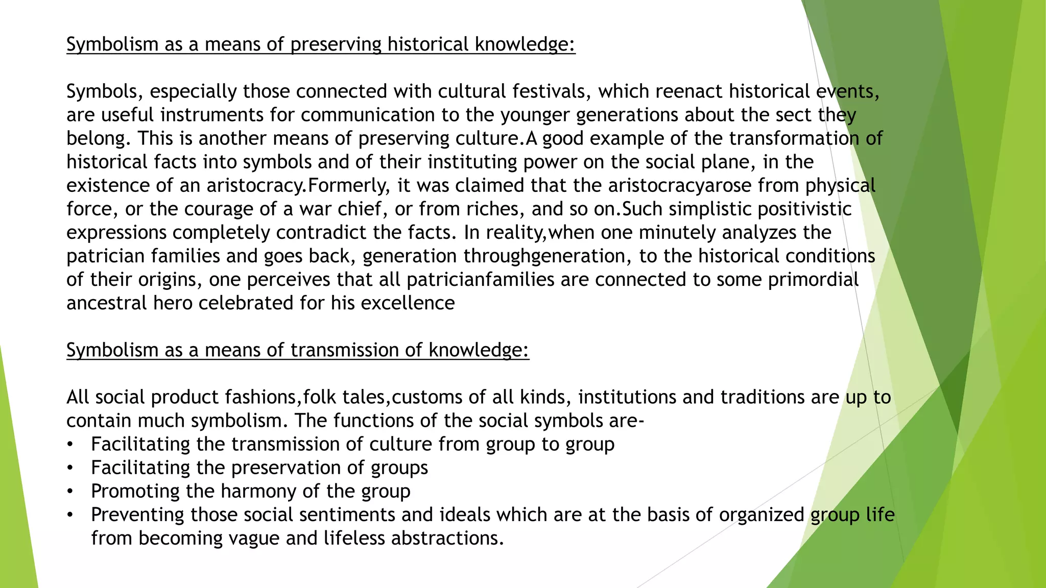 Symbolism – its significance and role in human | PPTX