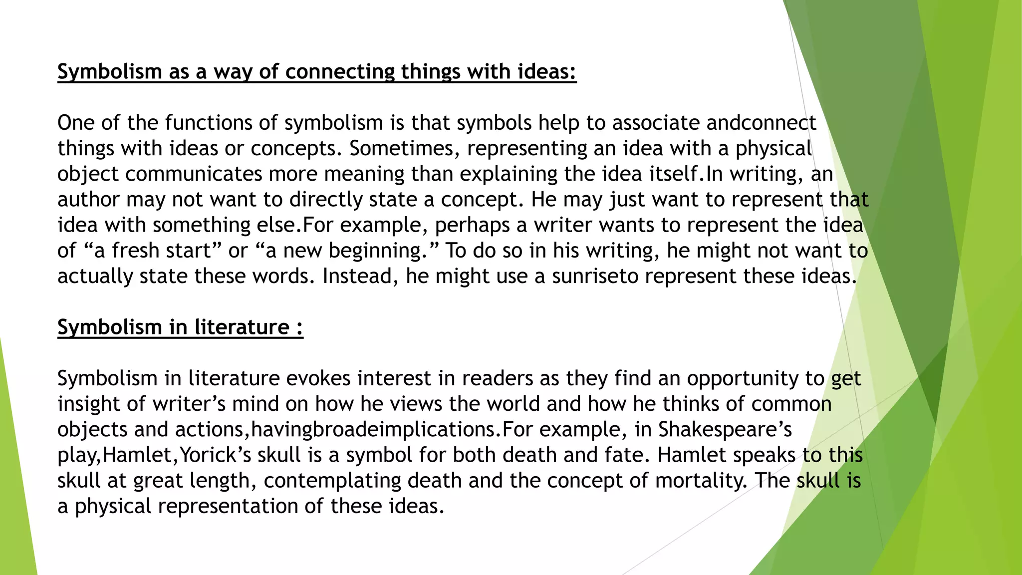 Symbolism – its significance and role in human | PPTX