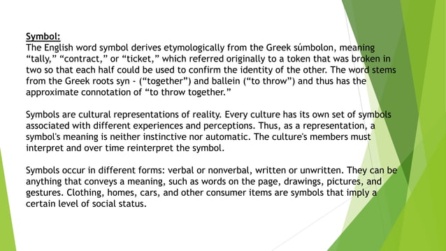Symbolism – its significance and role in human | PPT