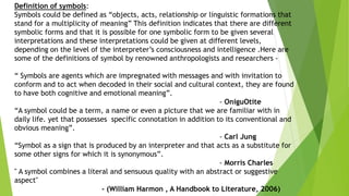 Symbolism – its significance and role in human | PPTX