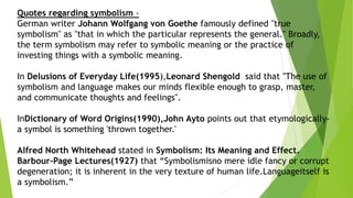 Symbolism – its significance and role in human | PPTX
