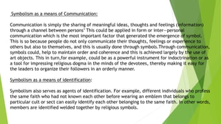 Symbolism – its significance and role in human | PPTX