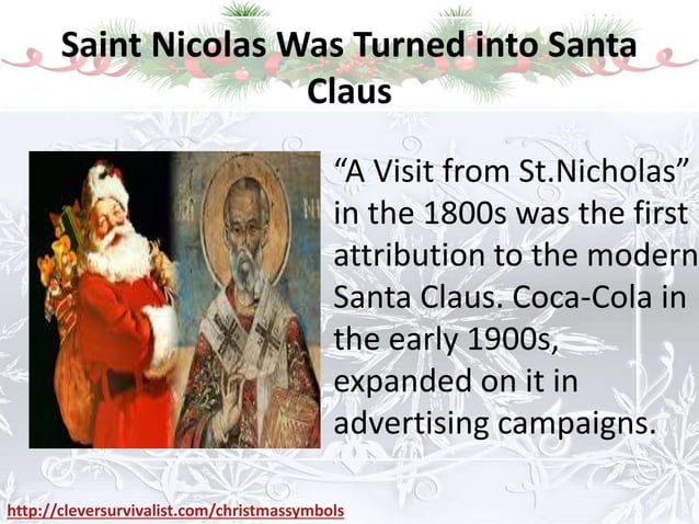 Symbolism of christmas & St. Nicholas' Story | PPT
