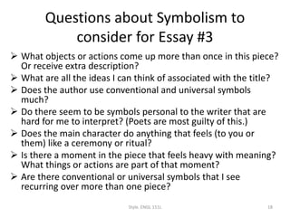 Symbolism revised | PPTX