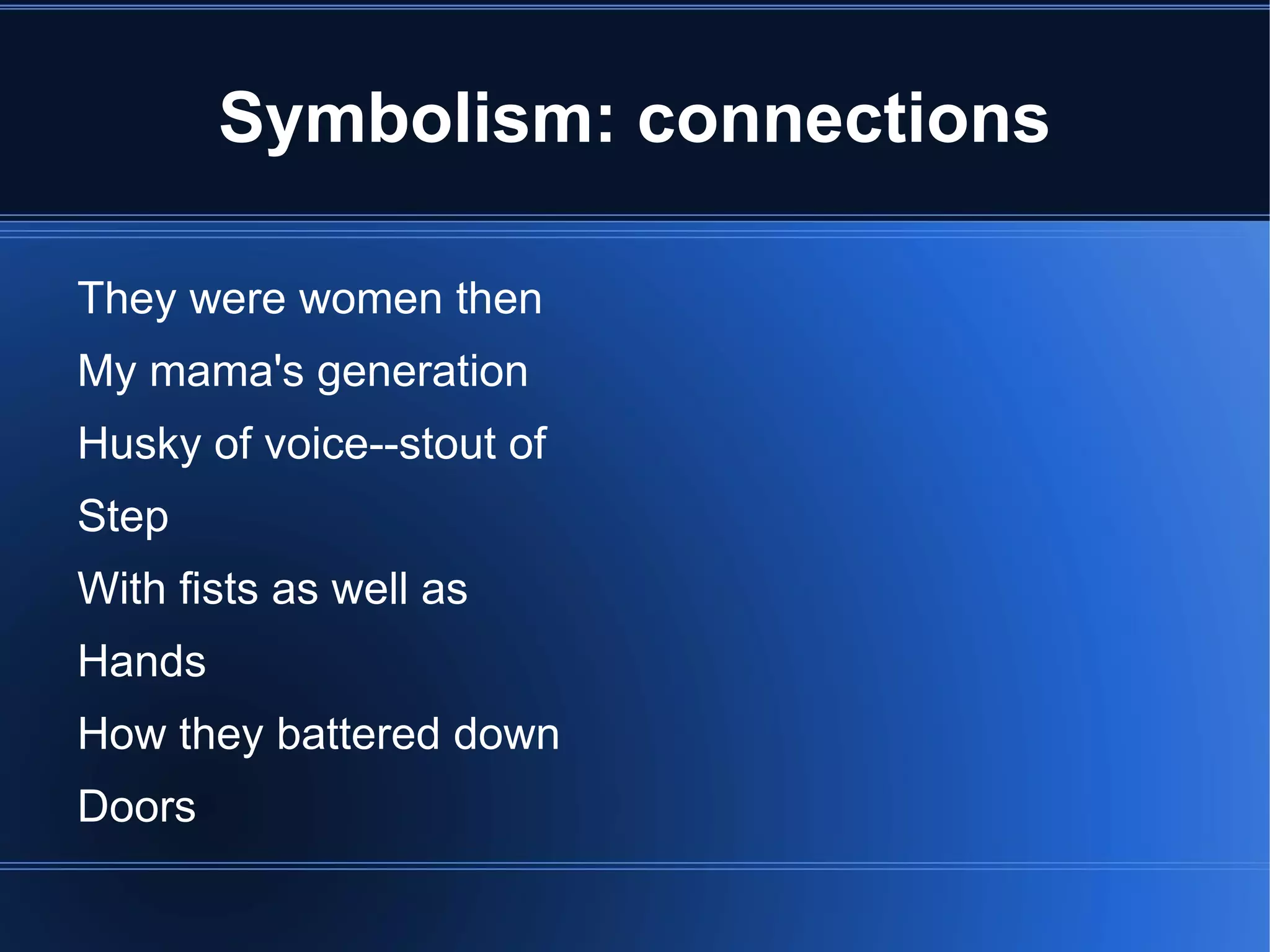 Symbolism: symbols of connection | PPT