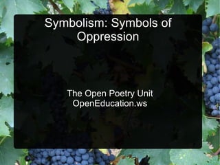 Symbolism: Symbols of Oppression | ODP