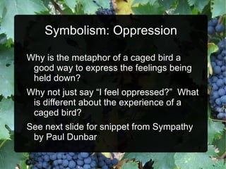 Symbolism: Symbols of Oppression | PPT