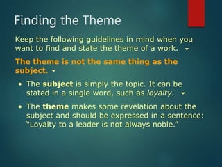 What is Symbolism? What isTheme and Tone .ppt