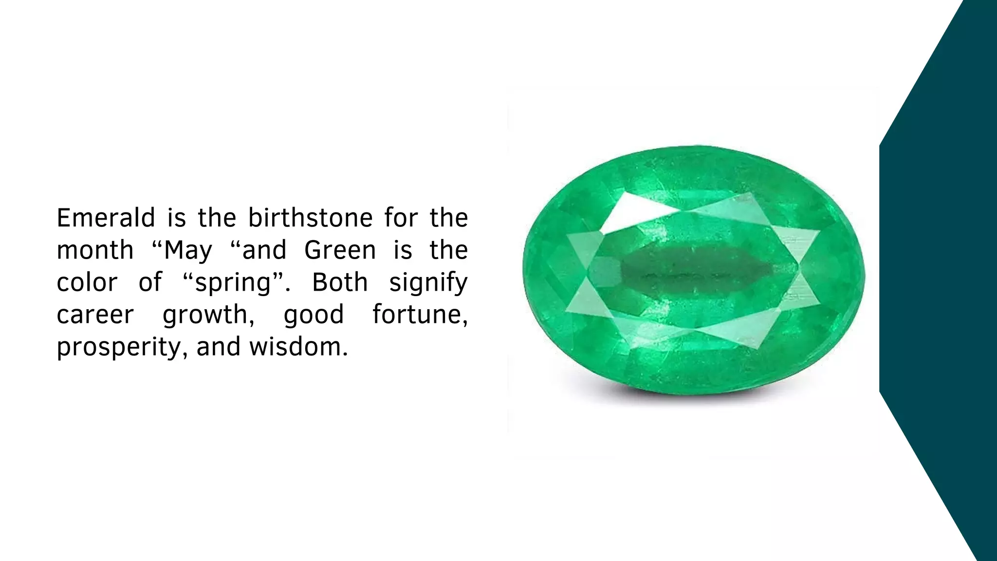 Symbolization of Emerald Gemstone | PPT