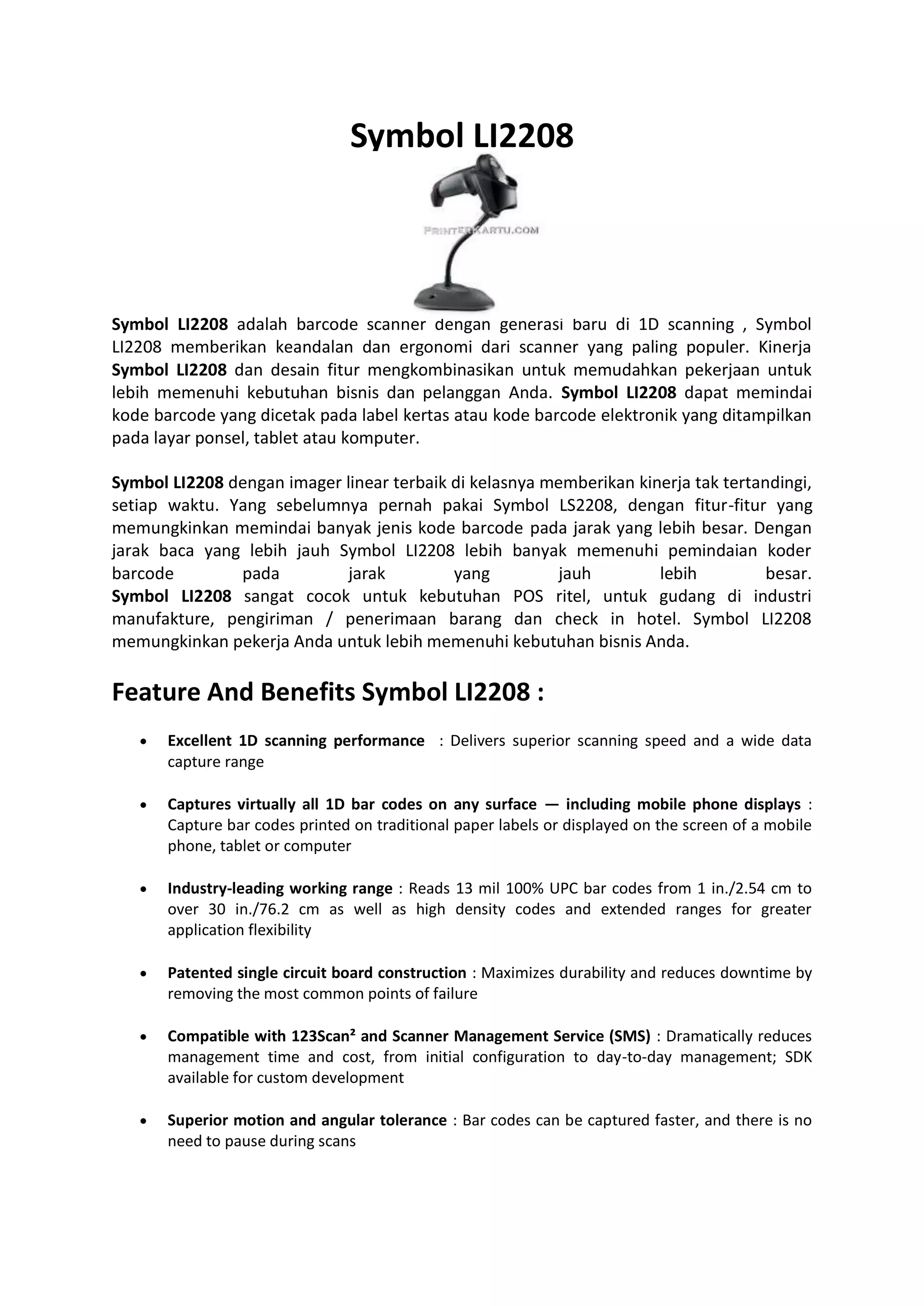 Symbol li2208 | PDF
