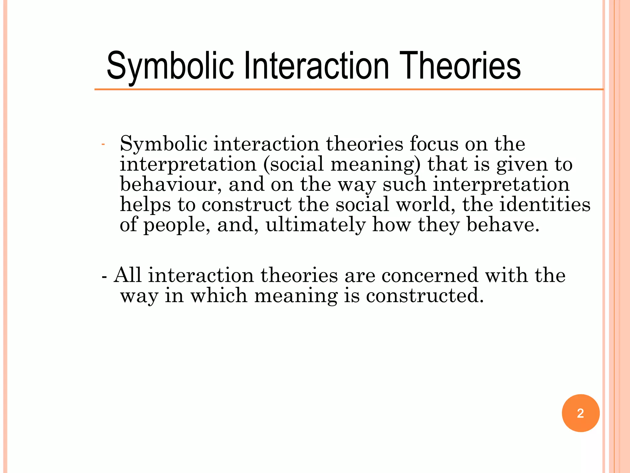 Symbollic interactionism in Sociology | PPT
