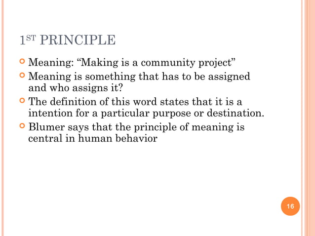 Symbollic interactionism in Sociology | PPT