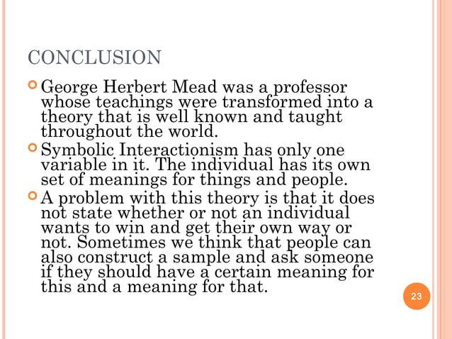 Symbollic interactionism in Sociology | PPT