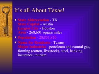 Texas Symbols - LaRocque | PPT