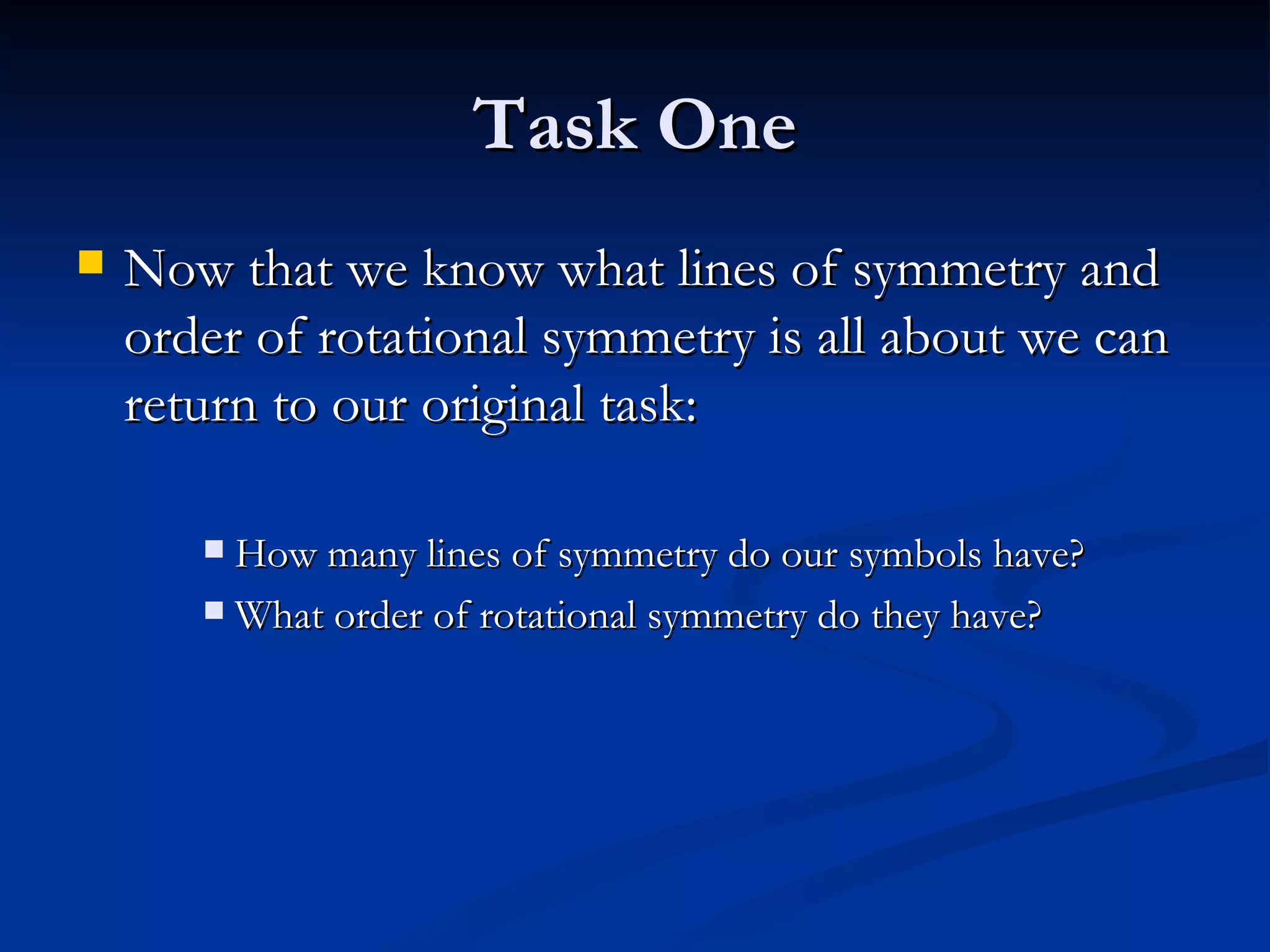 Symbols And Symmetry1 | PPT
