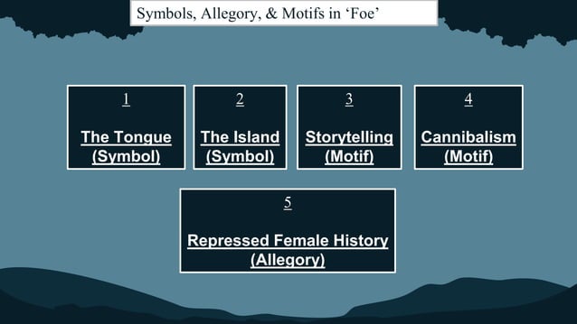 Symbols, Allegory and Motifs & Post-Colonialism in 'Foe' by J. M ...
