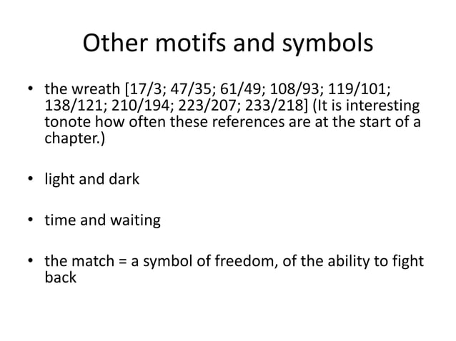 The Handmaid's Tale - Symbols and motifs | PPTX