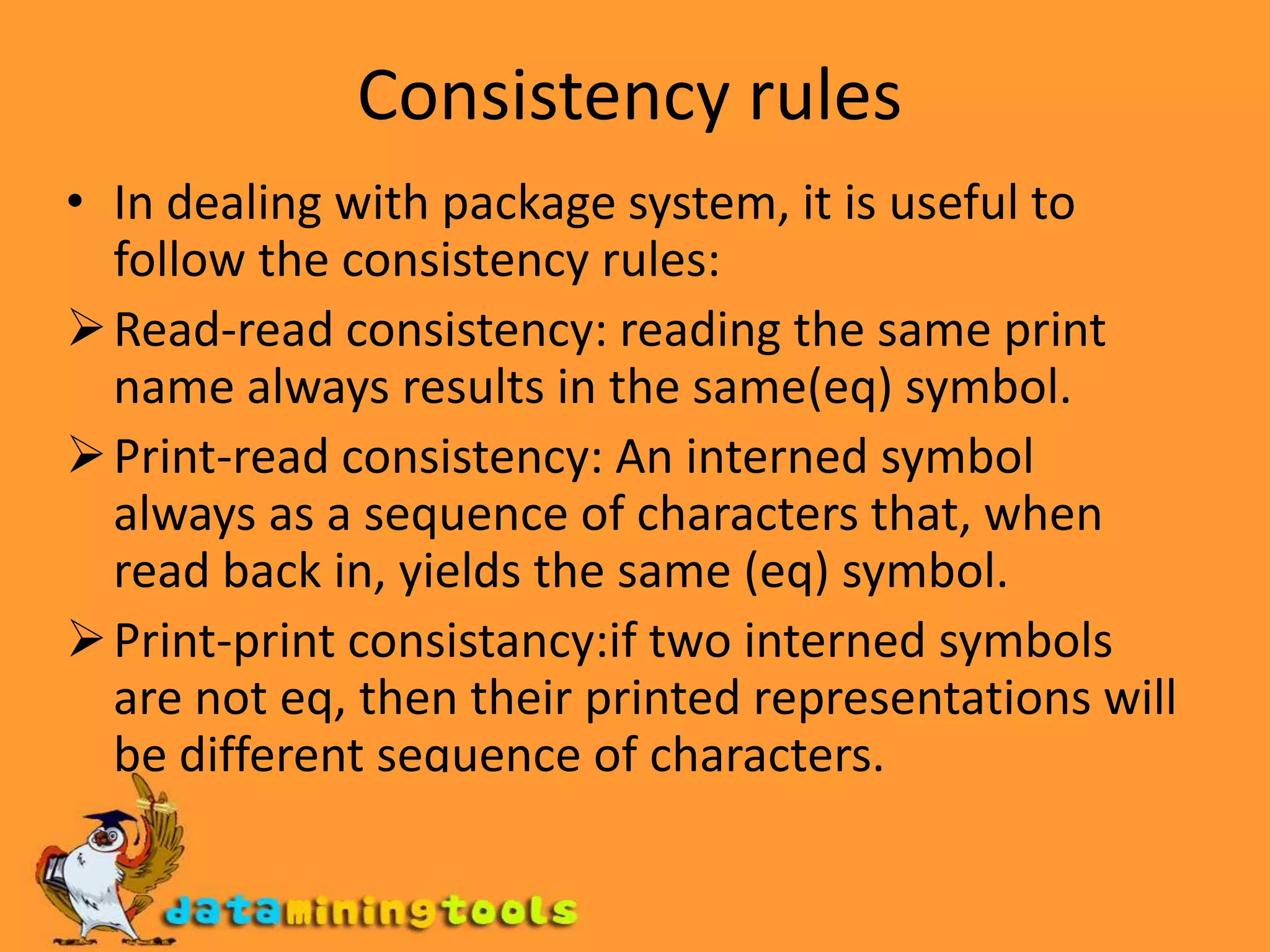 LISP: Symbols and packages in lisp | PPT