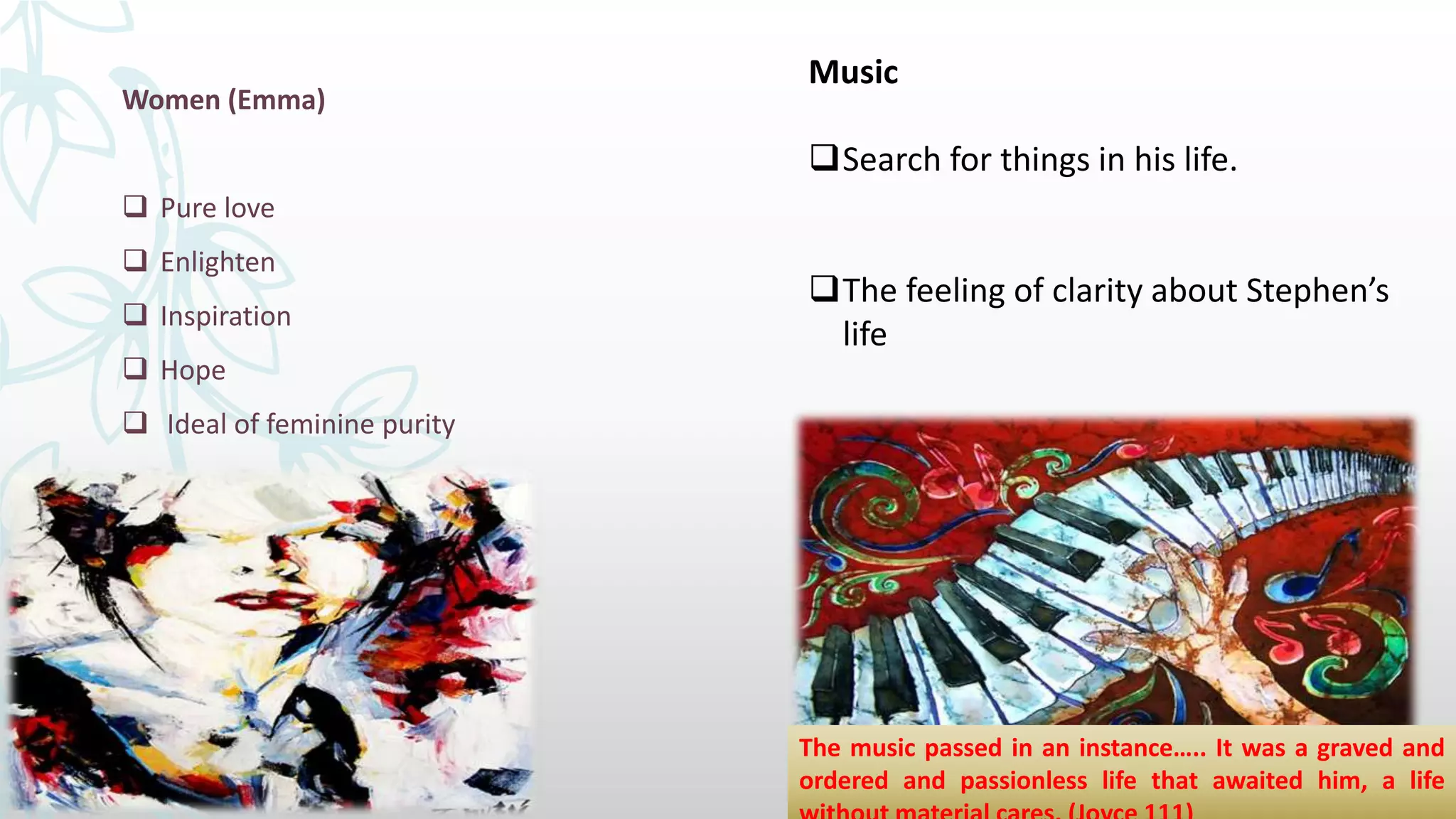 Symbols in a portrait of the artist as a young man by nawrin akhtar | PPTX